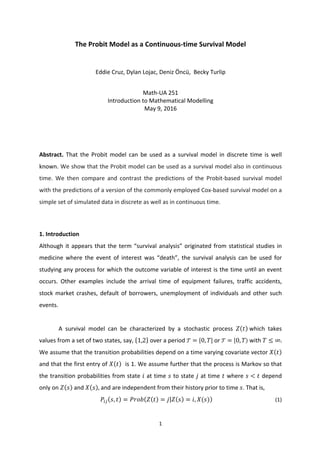 MathModeling_Probit | PDF