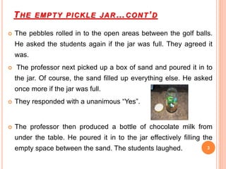 The empty pickle jar | PPTX