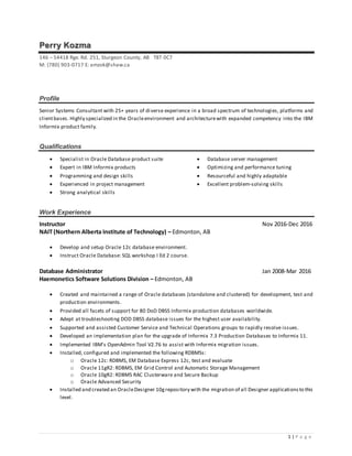 Perry Kozma resume | DOCX