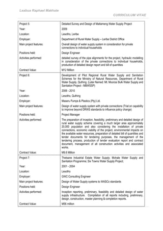 Makhate CV - Jun 2015 | PDF