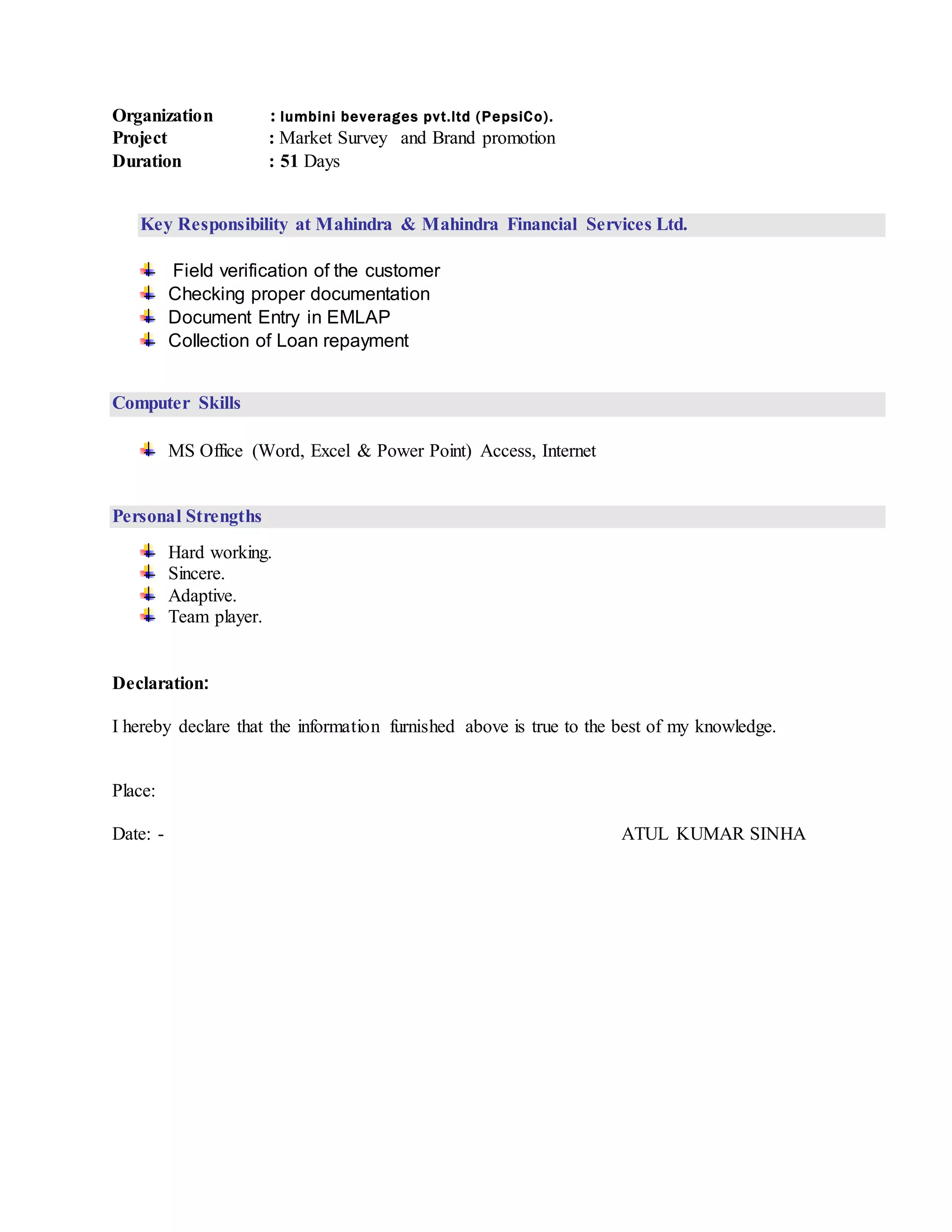 new atul resume (1) | PDF