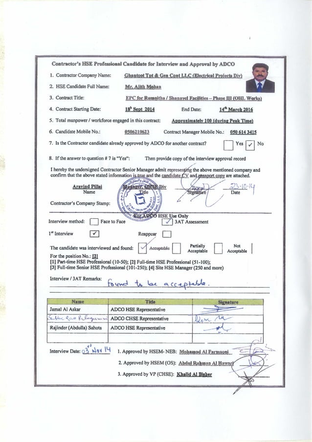 Ajit Mohan Approval | PDF