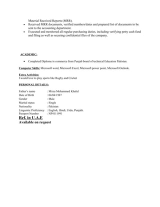Shahzad Khalid cv 2(1) | DOC
