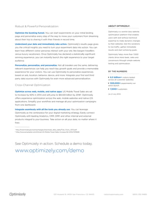 Optimizely for Travel | PDF