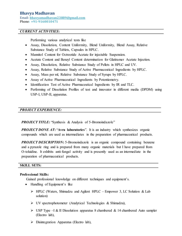 Bhavya Madhavan updated CV | DOCX