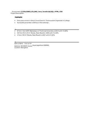 durgesh exp resume | PDF