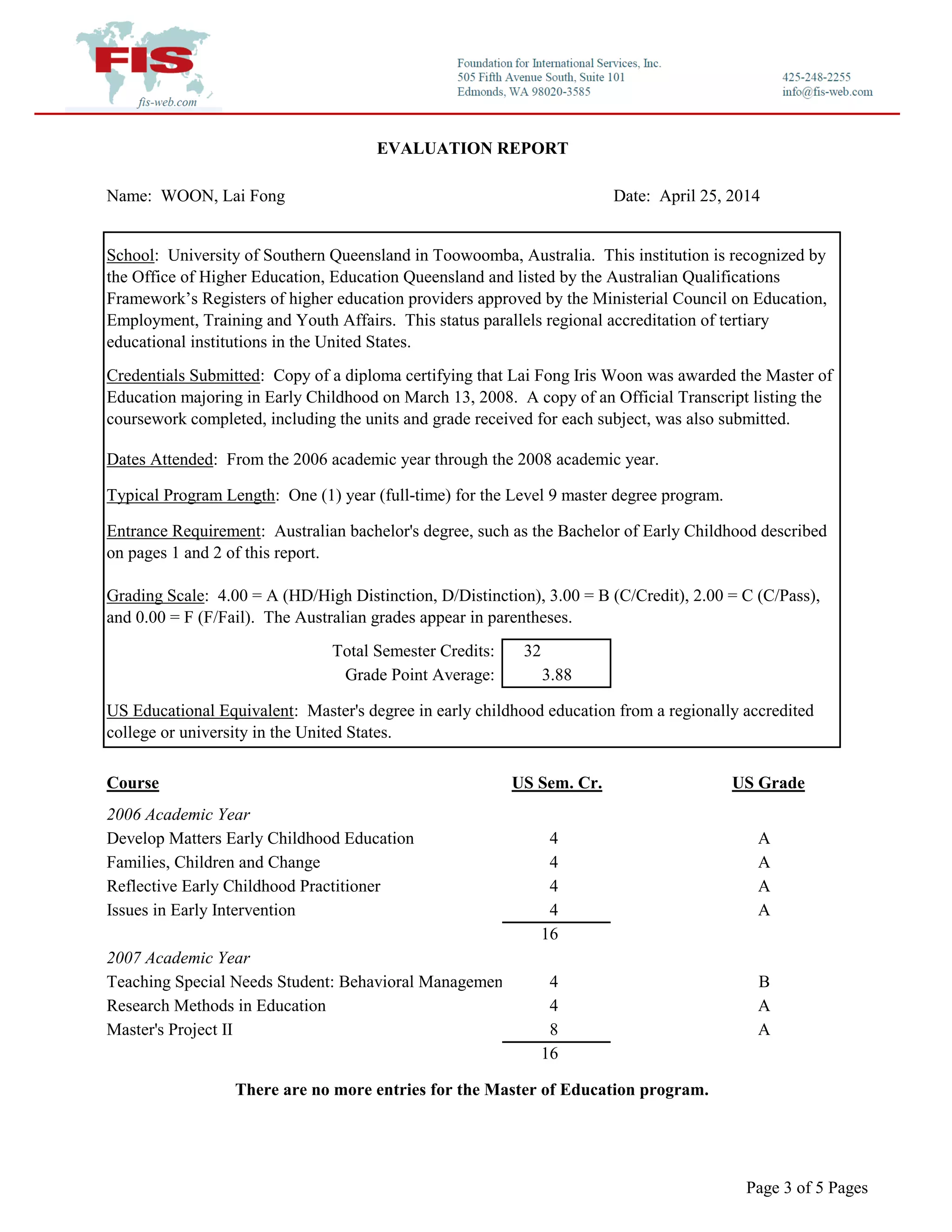 Transcript Lai Fong Woon | PDF