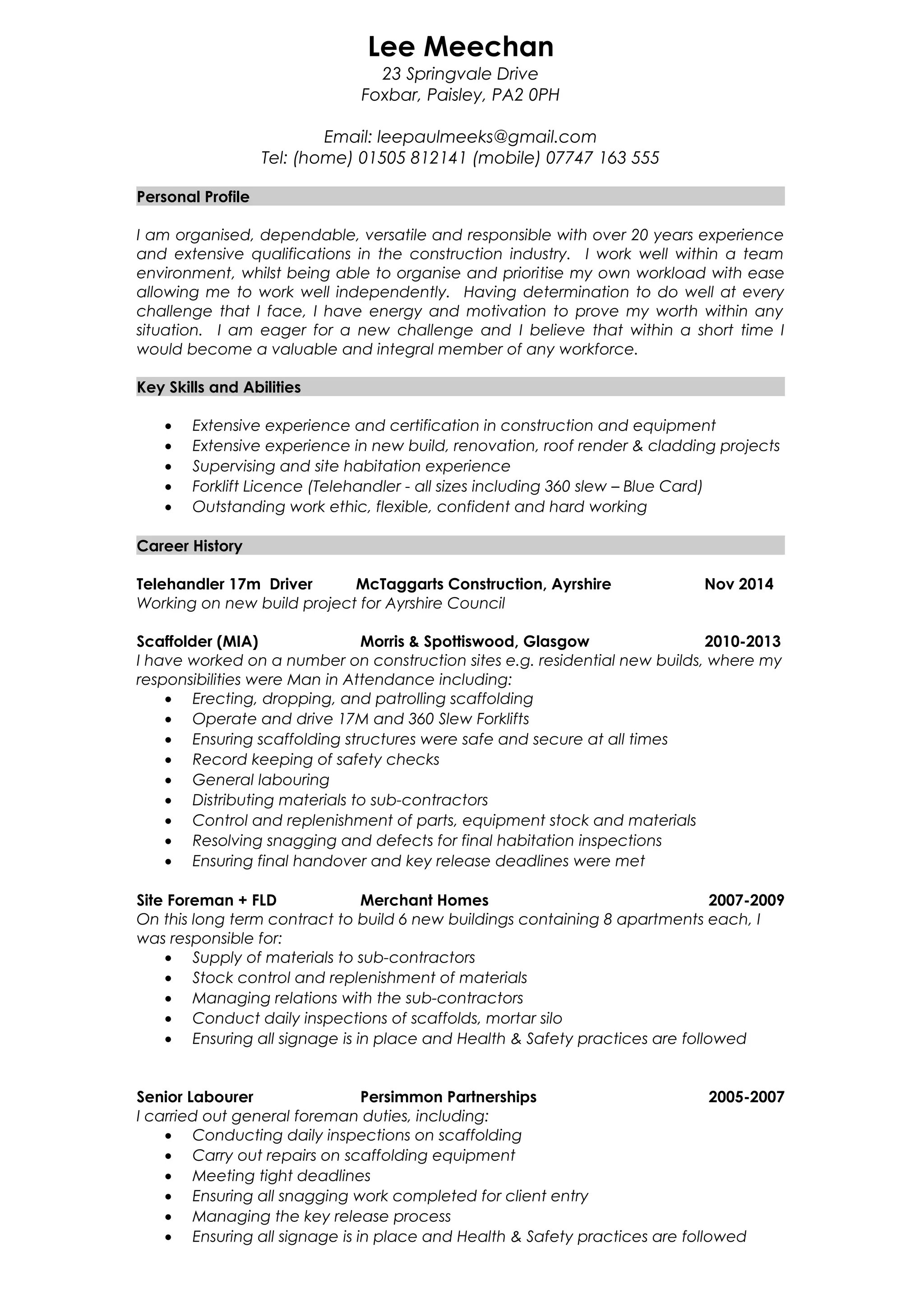 New CV - Dec 14 | DOC