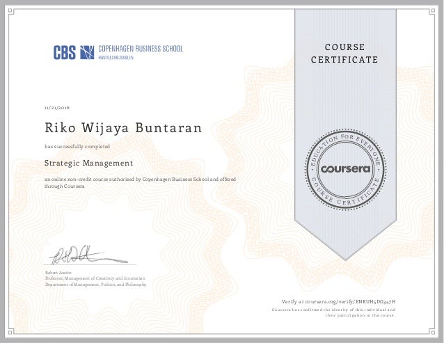 Coursera ENRUH5DG347H - Copenhagen Business School