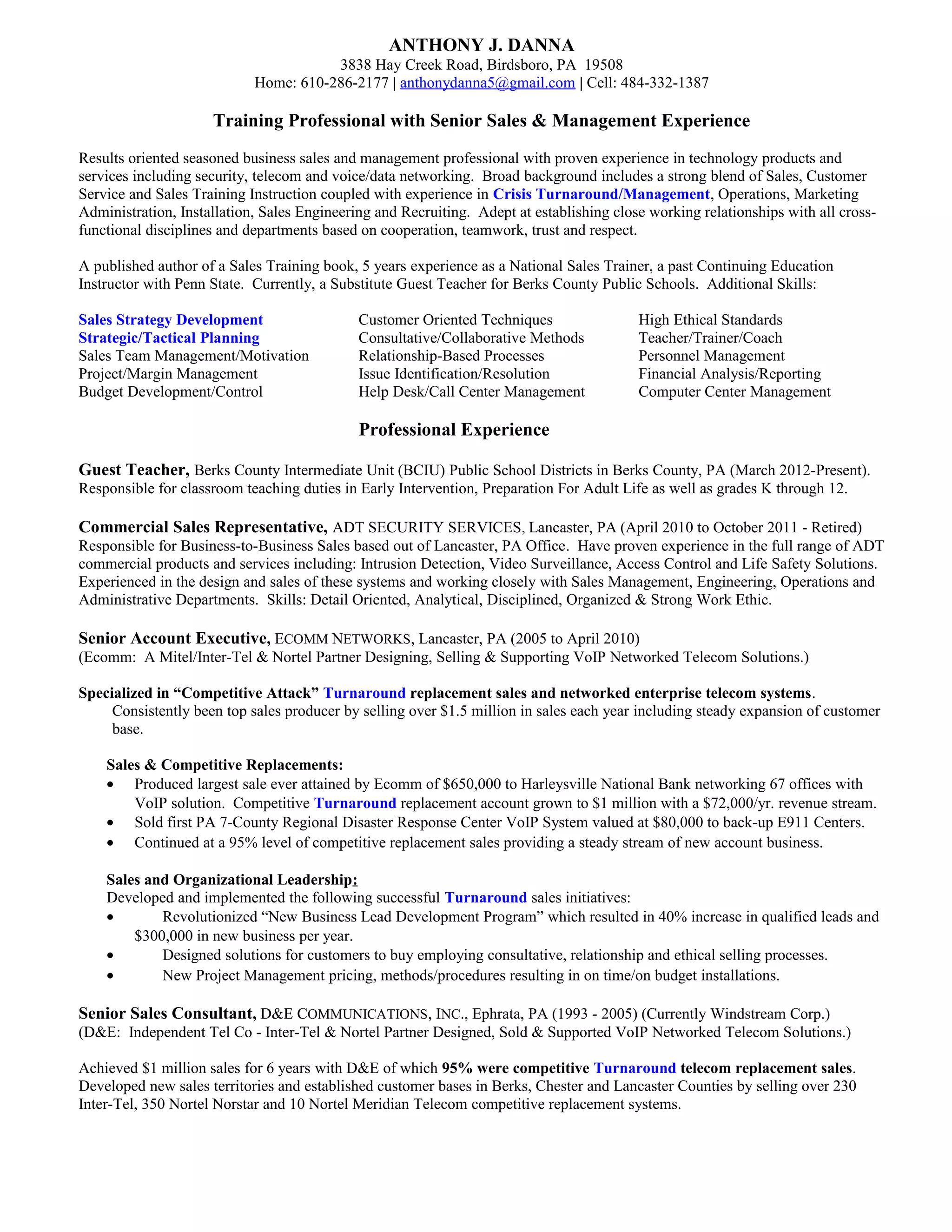 LinkedIn - AJD Resume | PDF