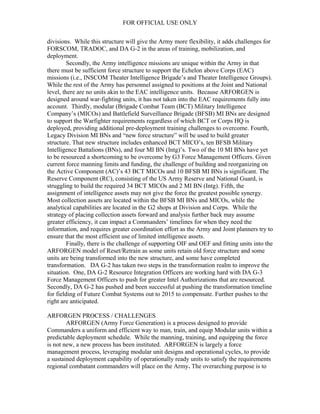 ARFORGEN MI Article MunkersJ 10OCT06 Final | DOC | Defense Industry ...