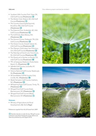 Reference list EXTERNAL USE Xylem in irrigation and agriculture | PDF ...