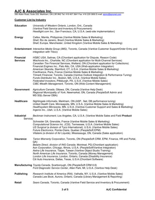 AJC & Associates Inc. Profile | PDF