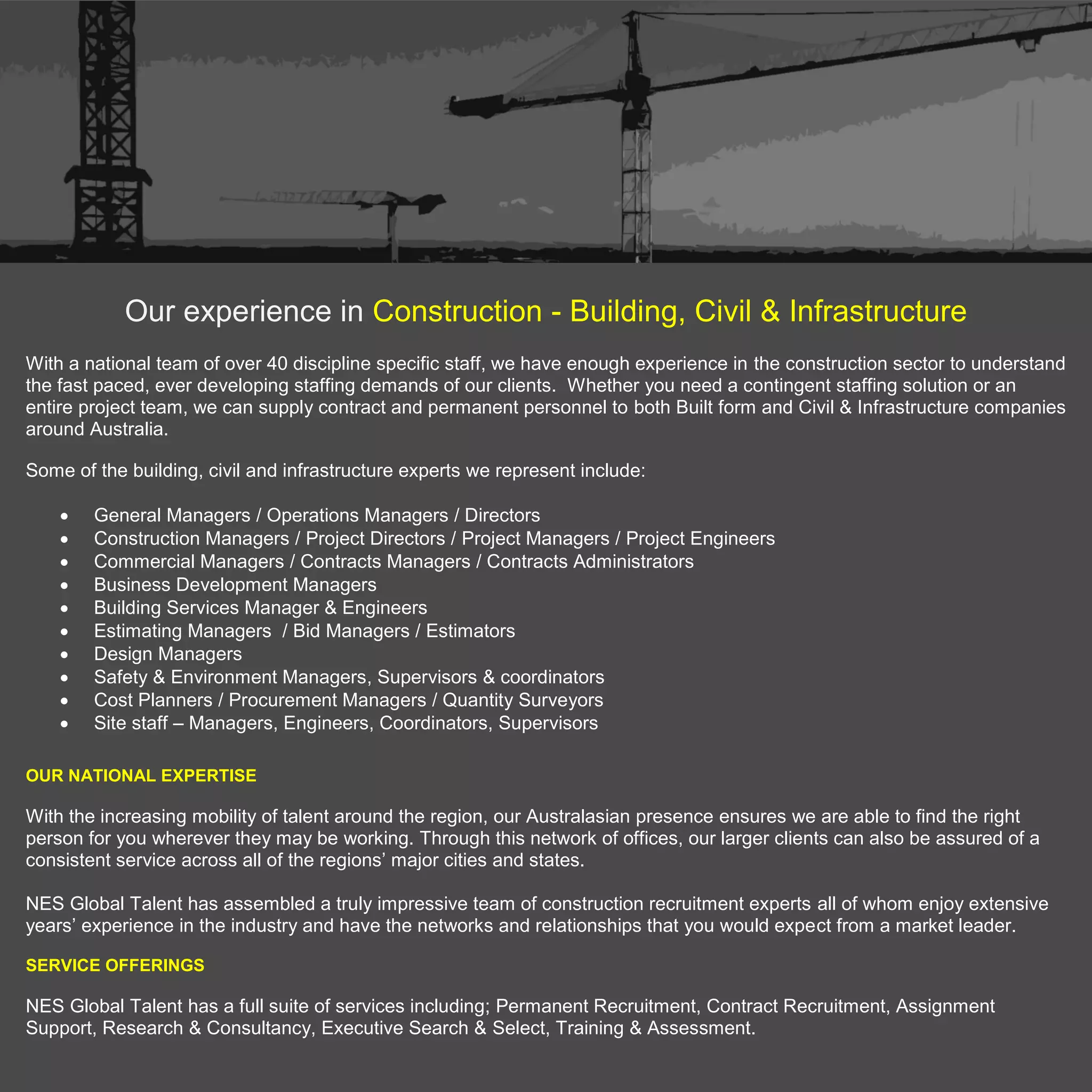 NESGT Construction Capability_NSW | PDF