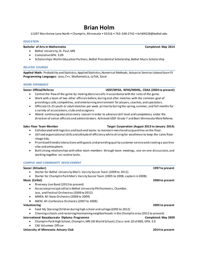 Current Resume | PDF