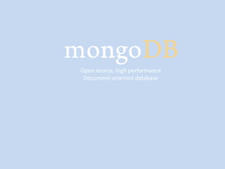mongodb_Introduction | PPT