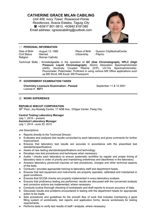 GRACE RESUME | PDF