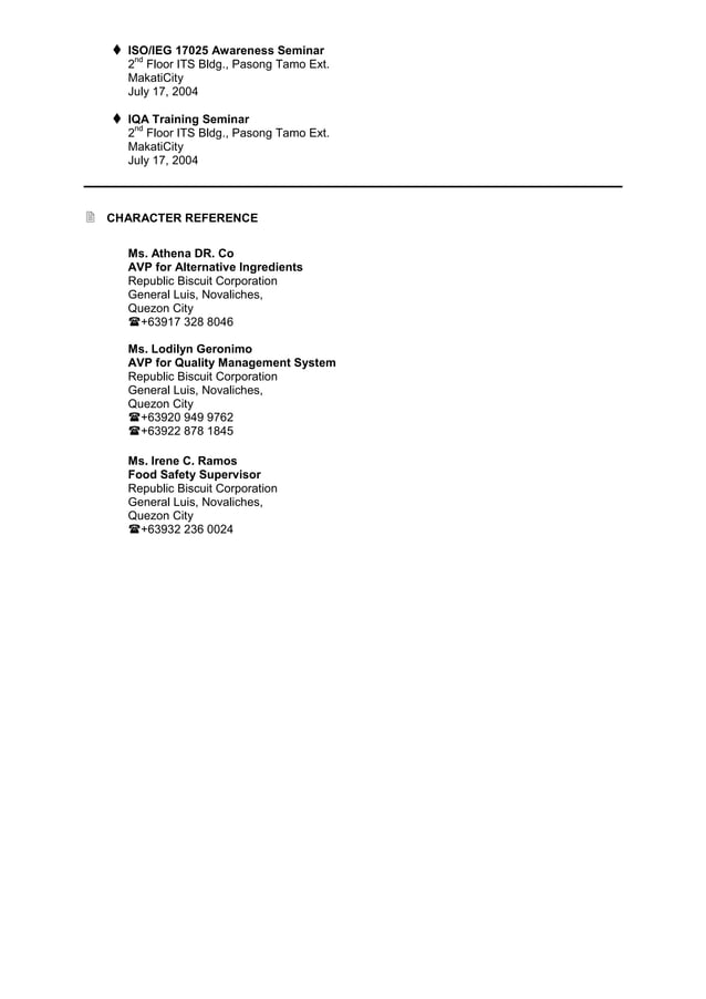 GRACE RESUME | PDF