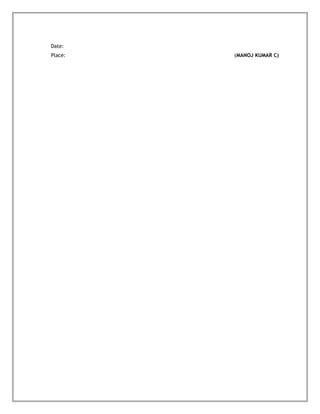 Manoj kumar_Resume | DOC