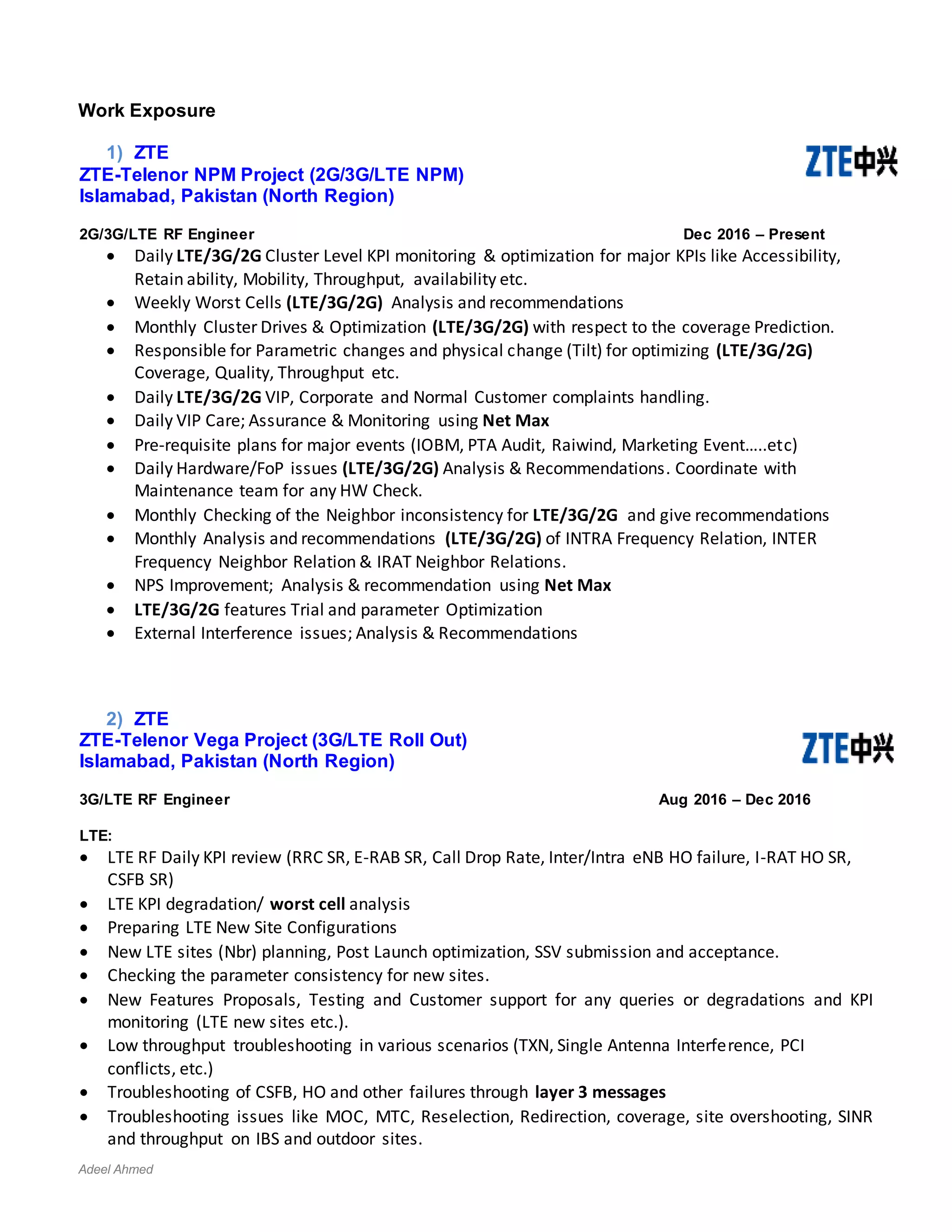 Adeel Ahmed- CV | PDF