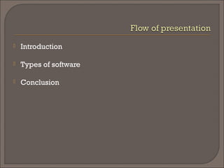 Presentation on different kinds of software | PPT