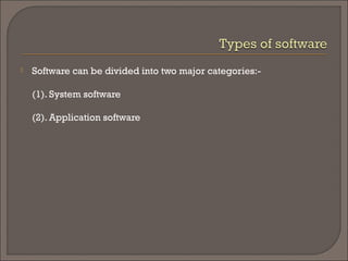 Presentation on different kinds of software | PPT | Operating Systems ...