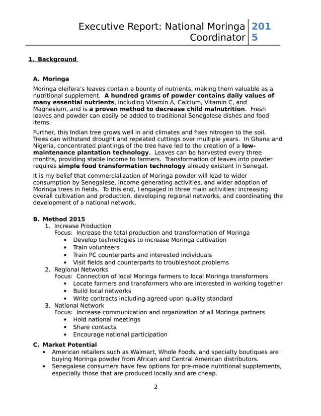 Executive Report_NMC | PDF | Agriculture | Industries
