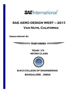 SAE 2015 Final Report | PDF
