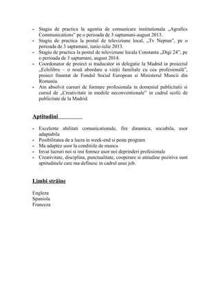 Curriculum Vitae (1) | DOC