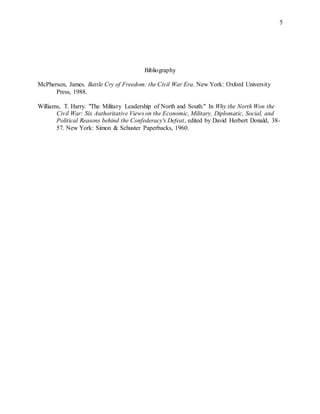 Civil War paper 1 | PDF