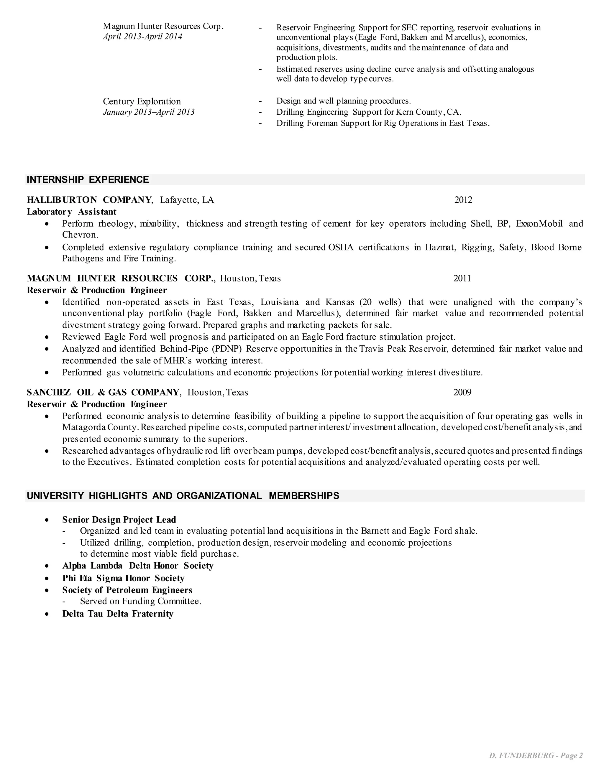 Dustin Funderburg Resume | DOCX