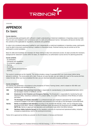 EX Certificate | PDF