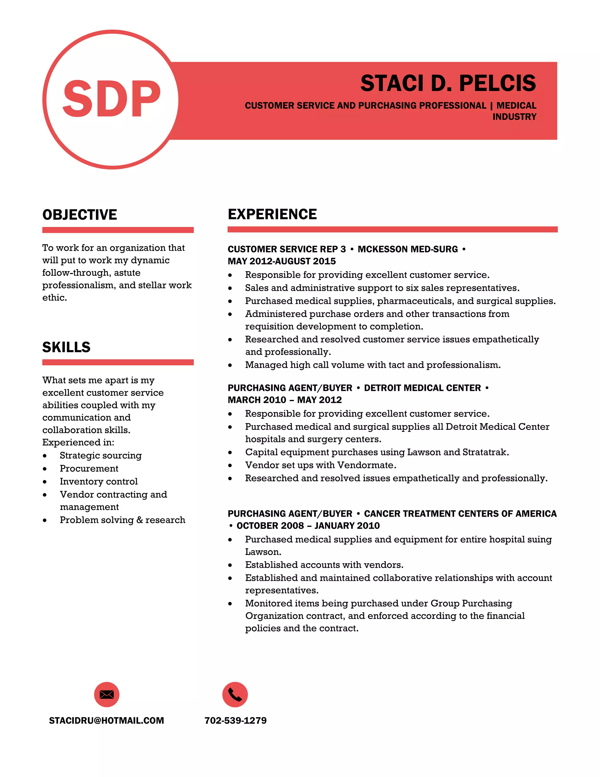SDP resume | PDF