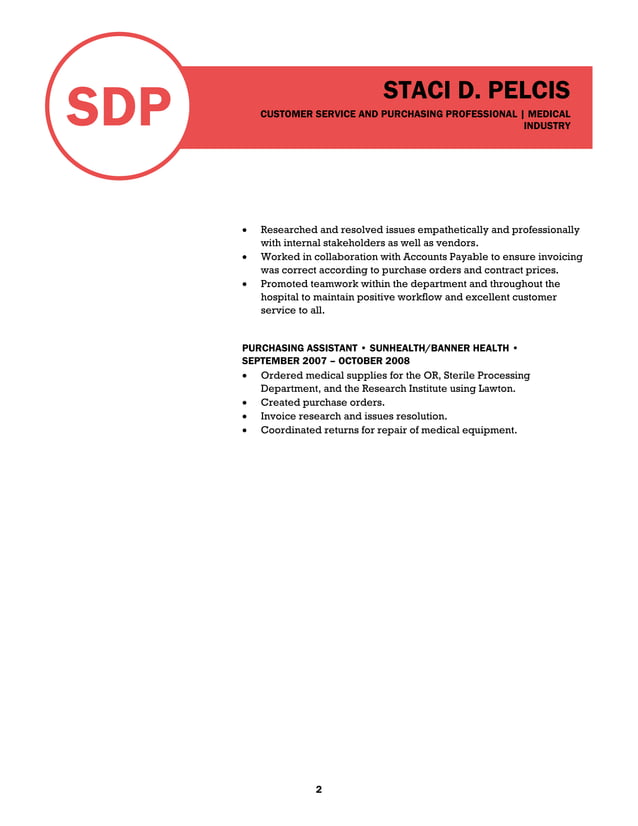 SDP resume | PDF