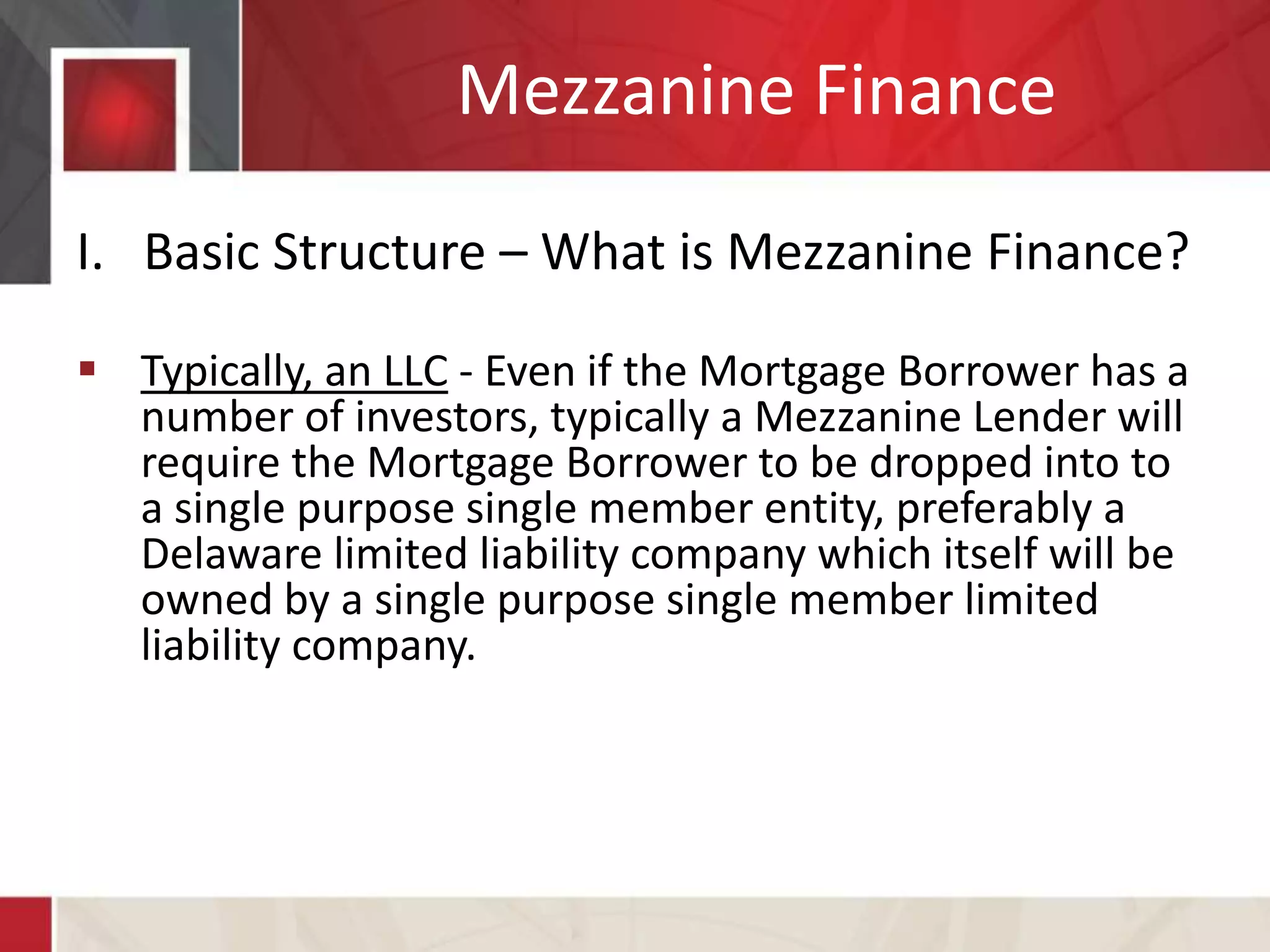 PowerPoint Presentation - Mezzanine Finance.PPTX