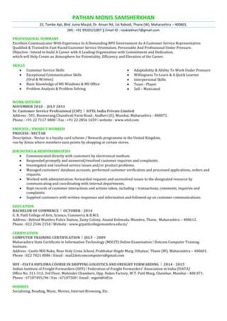 RESUME - PMS | PDF