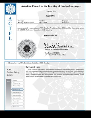 Orsi_ACTFLResults | PDF