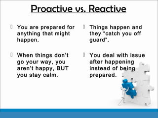 Be Proactive. | PPT