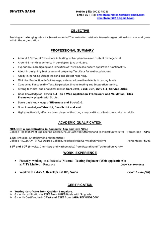 Shweta_Saini_Resume | PDF