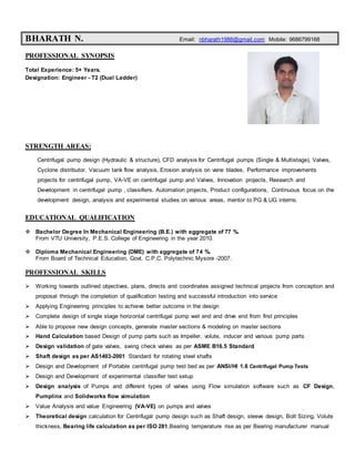 Resume_bharath | DOCX