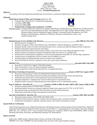 Tyler Batt Resume Mechanical Engineer 5-12-16 | PDF