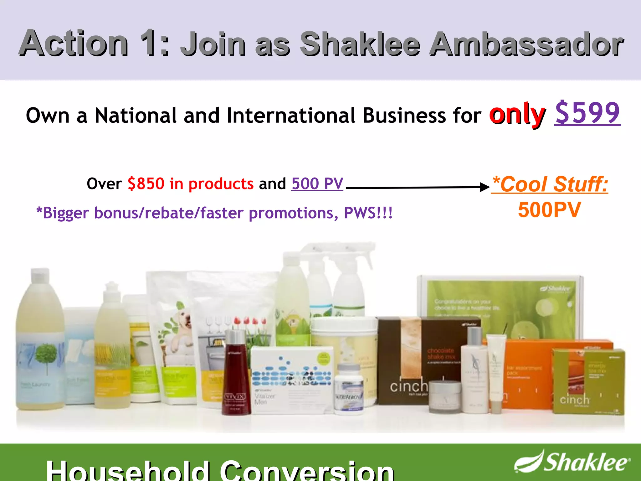 All about Shaklee - with 6 Action Steps | PPT