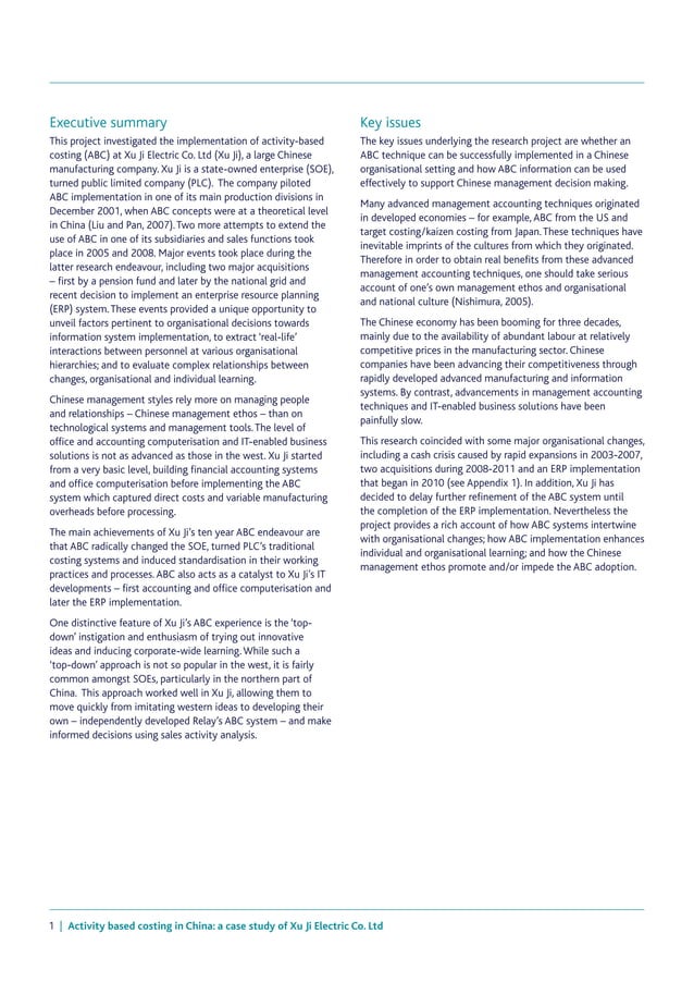 6 activity based-costing-china | PDF