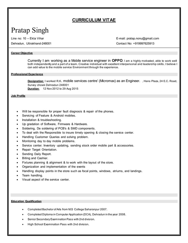 My Resume new | DOCX | Business | Business and Finance