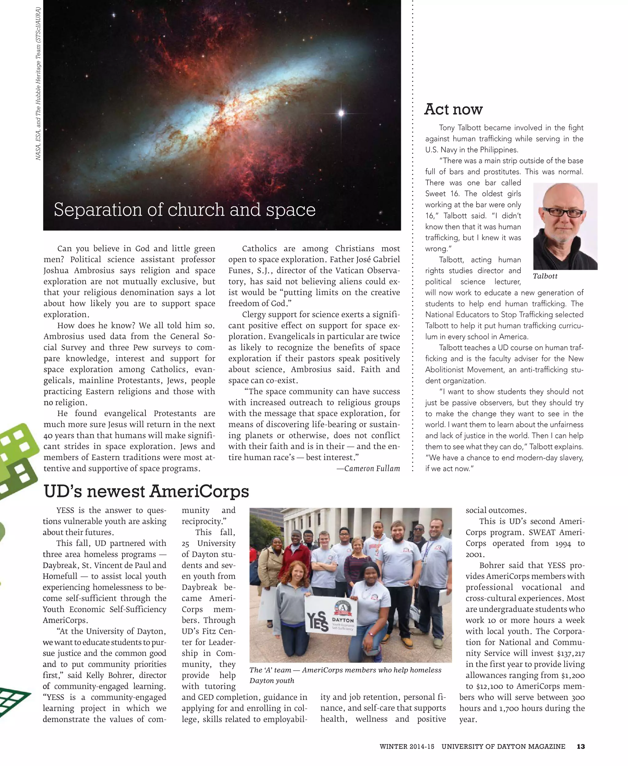 University of Dayton Magazine Winter 2014 | PDF