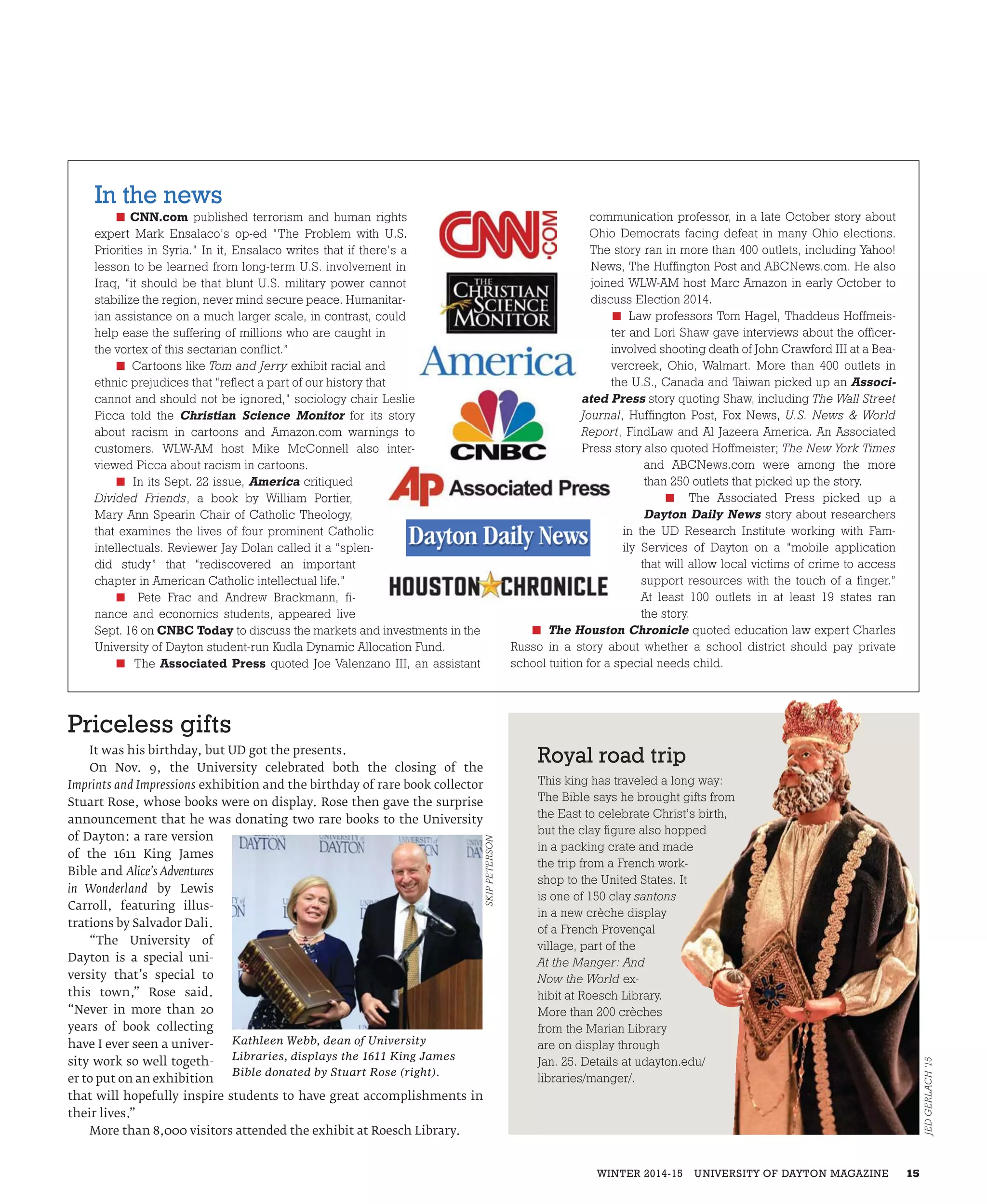 University of Dayton Magazine Winter 2014 | PDF