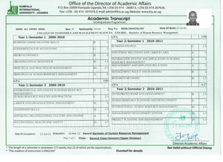 Academic transcript 1 | PDF