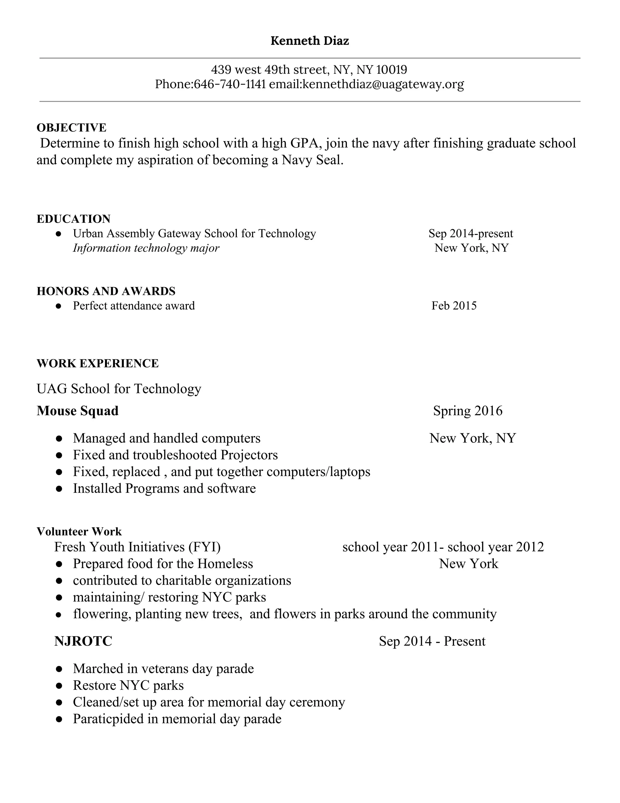 KennethDiazResume | PDF
