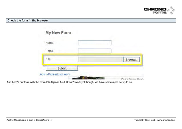 6 adding file upload to a form | PPT