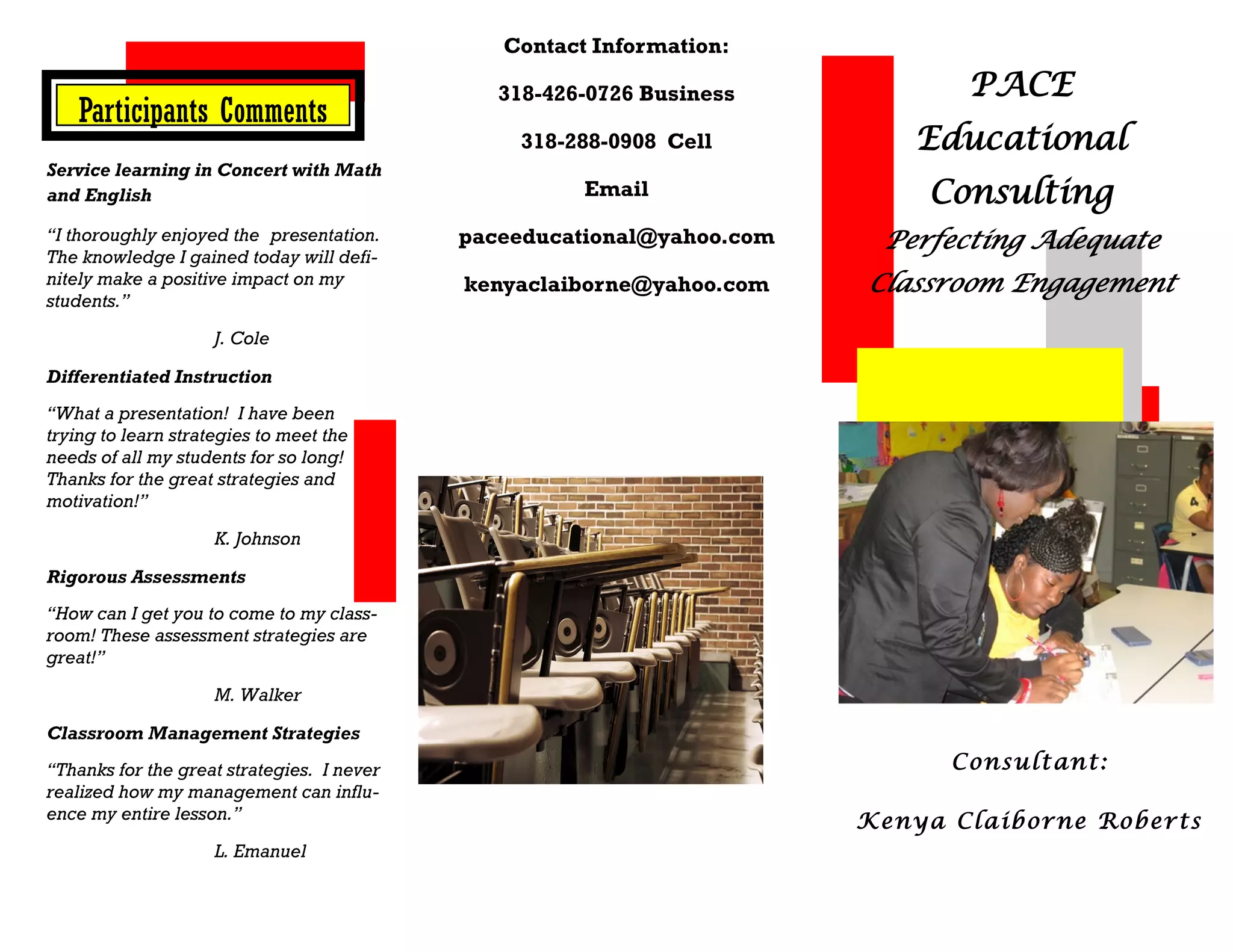 Pace Educational Consulting Brochure revised | PPT